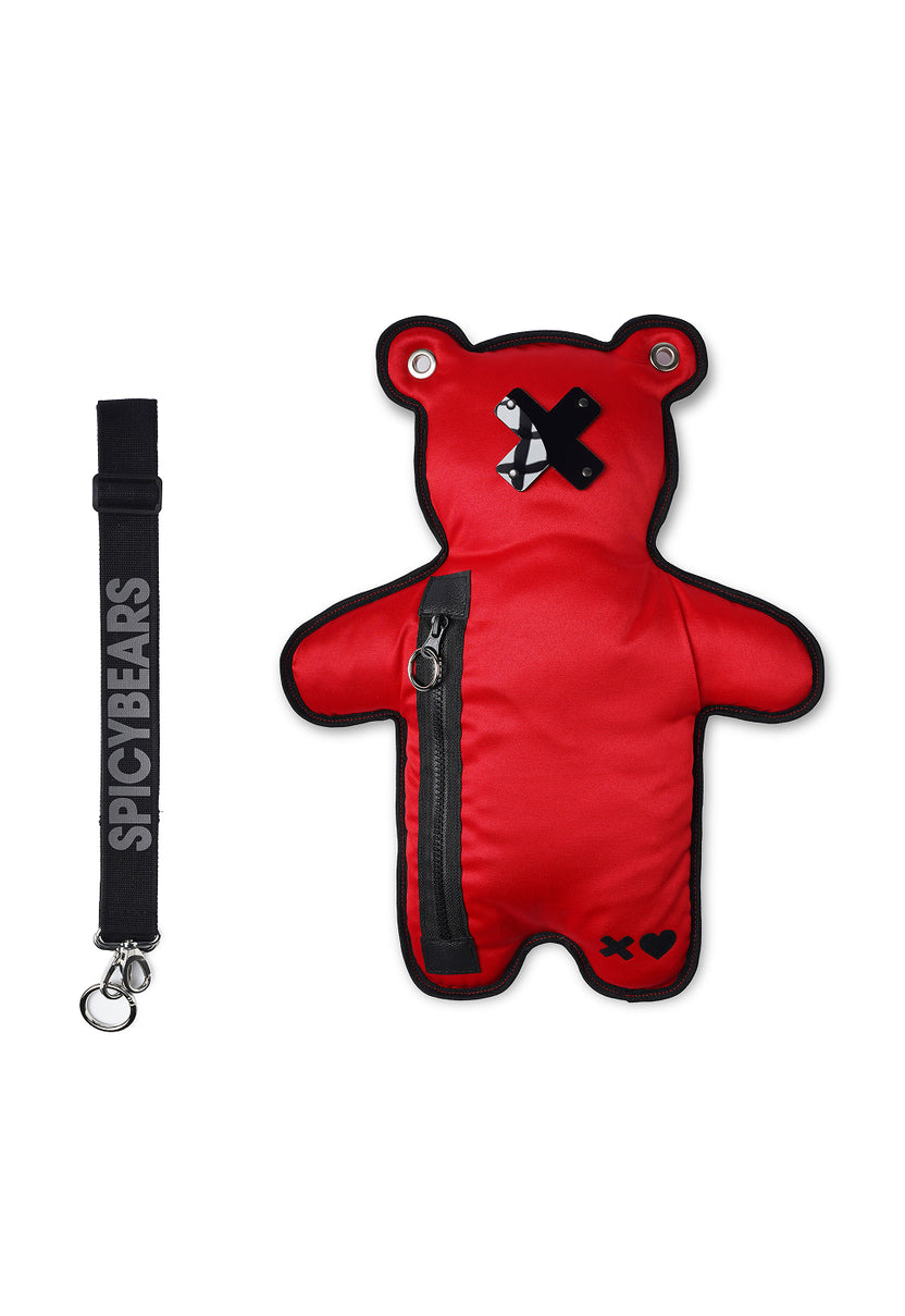 REDX - Red | Black Acrylic Crossbody Bear Bag – SPICYBEARS
